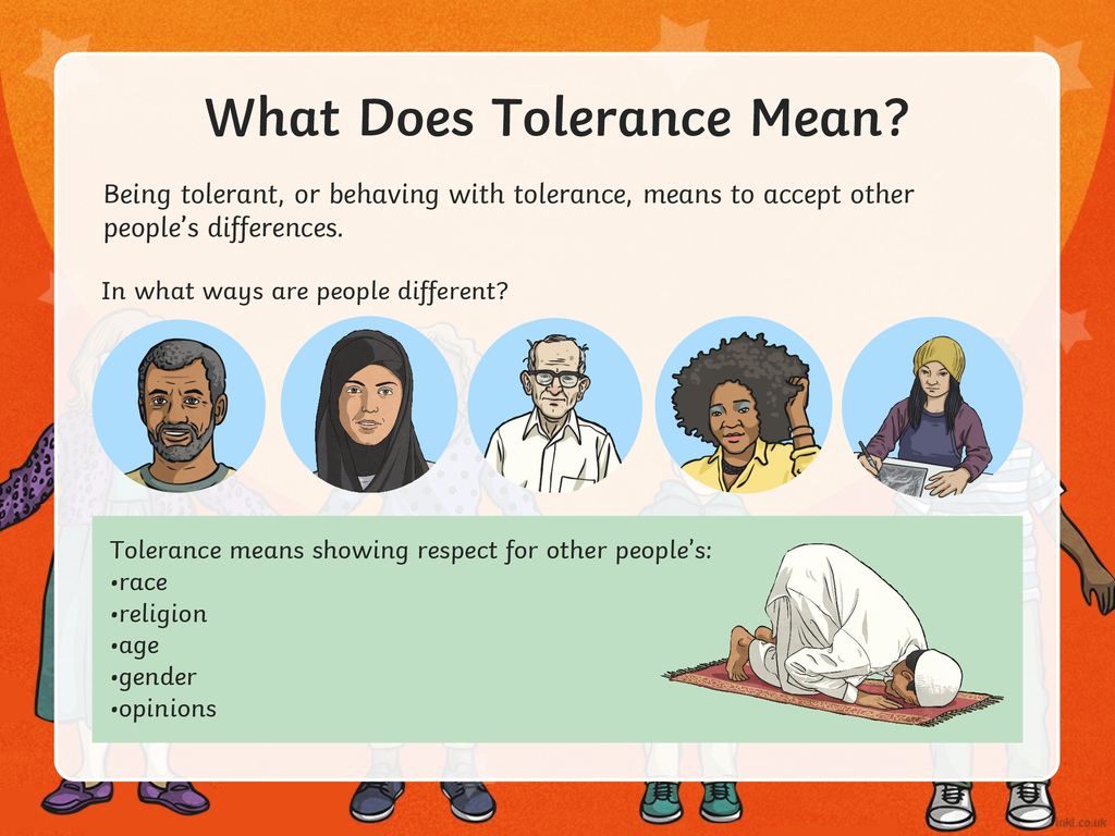 What does tolerance mean store
